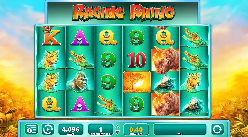 Play the Raging Rhino Slot Machine Online for Free