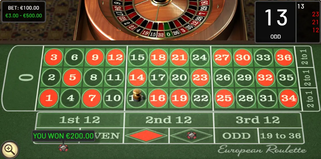 Play European Roulette for Free Online | COG